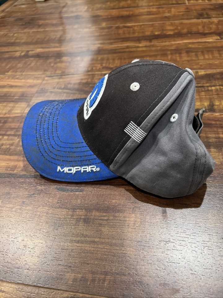 MOPAR Logo Officially Licensed Gray Adjustable Strap Back Hat | eBay