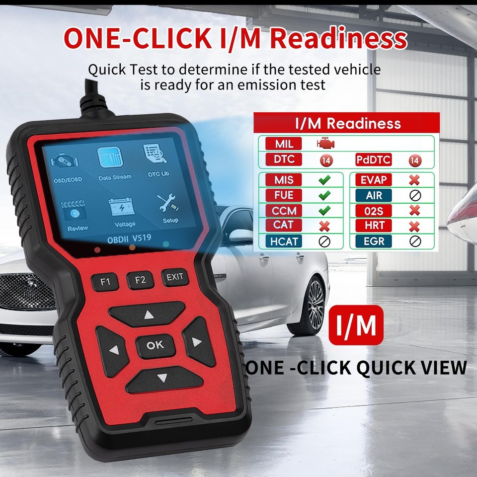 V519 Car OBD2 Scanner Code Reader Car Diagnostic Tool Check Engine Fa ...