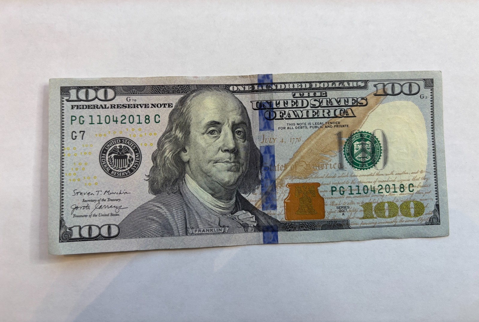 November 4th, 2018 Birthday Note $100 Bill # 11042018 | eBay