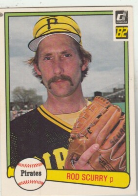 FREE SHIPPING-MINT TO NRMINT-1982 Donruss Pirates #185 Rod Scurry ...