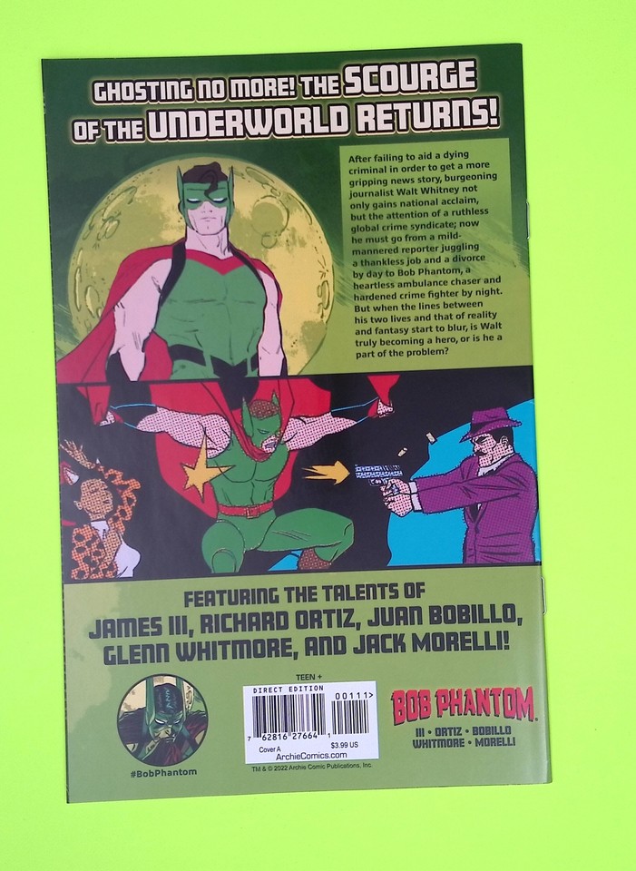 Bob Phantom #1 One-Shot 2022 Archie Comics Group 8.0 Comic Book A60-72 ...