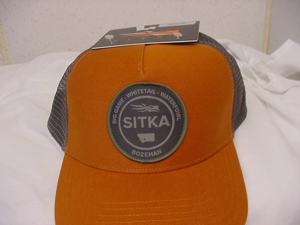 SITKA GEAR SEAL PATCH HAT CAP NEW RUST MESHBACK CLEARANCE | eBay