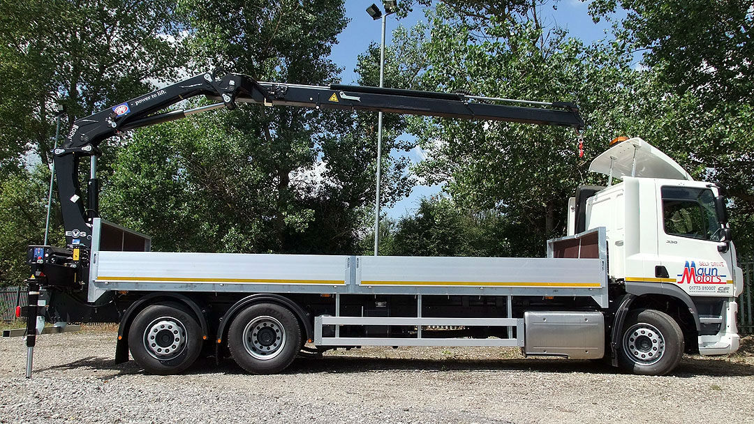 Crane Lorry HIRE - 26 ton Dropside Rear Mount Hiab/HMF Truck Loader ...