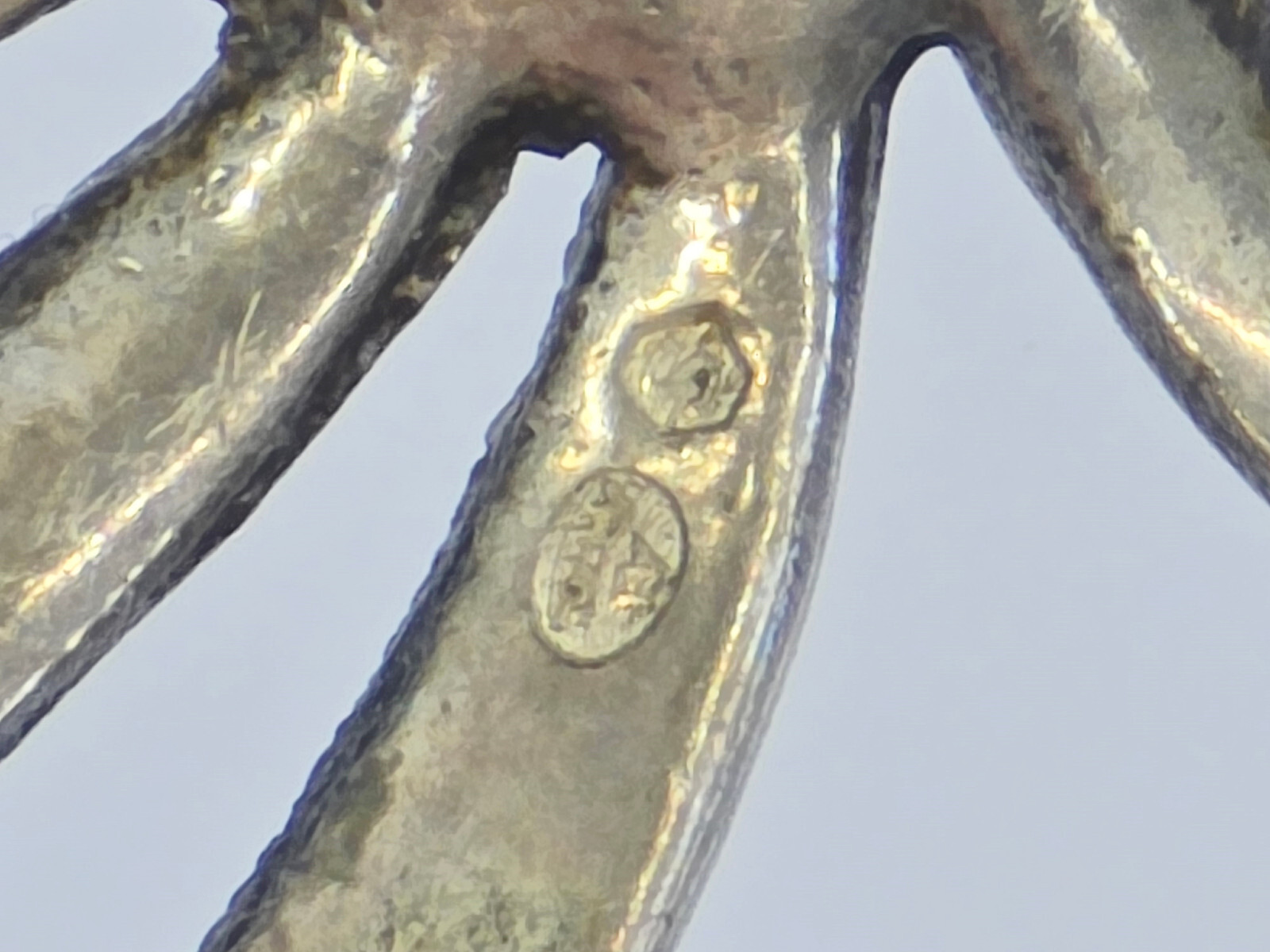 ANTIQUE ART DECO SWEDISH HALLMARK 835 STERLING & MARCASITE BOW PIN ...