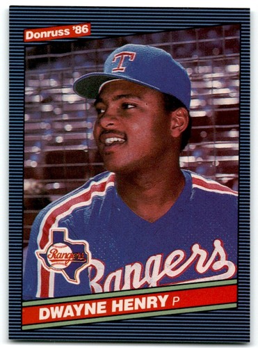 1986 Donruss Dwayne Henry Rookie Texas Rangers #603 | eBay