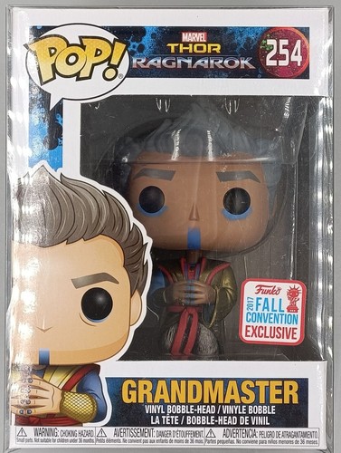 Funko POP #254 Grandmaster - Marvel Thor Ragnorok - 2017 Con Rare with ...