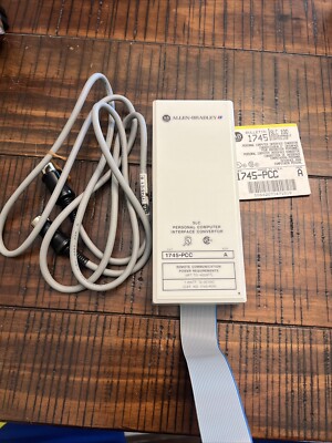 Allen Bradley 1745-PCC Series A with 1745-C1 Cable Interface Converter ...