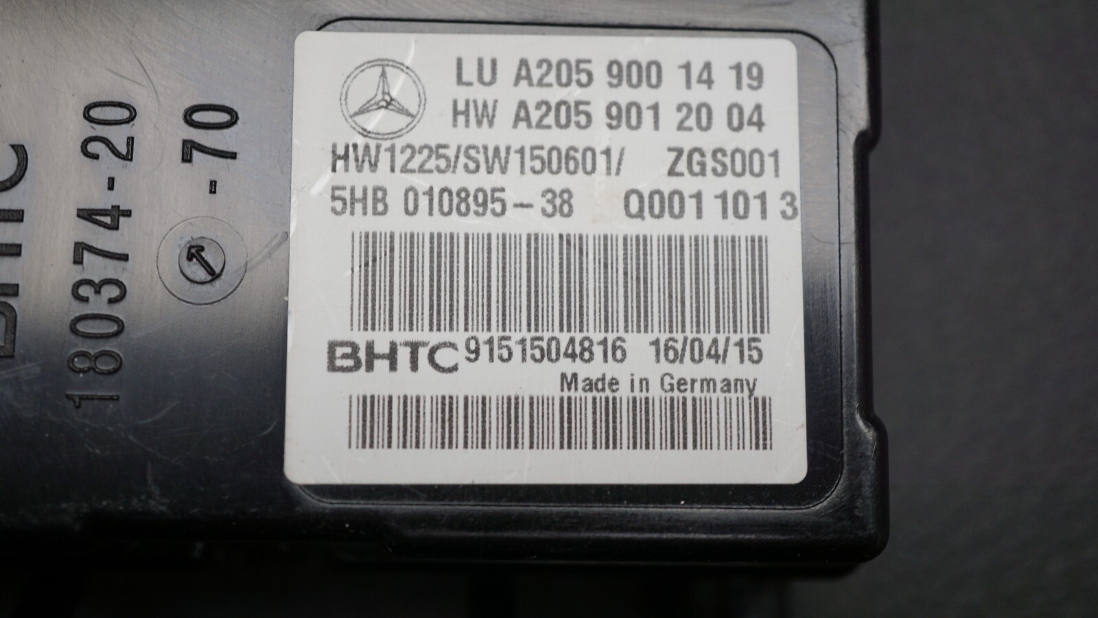 OEM MERCEDES BENZ W205 X253 BHTC AIR CONDITIONER CONTROL MODULE ECU ...