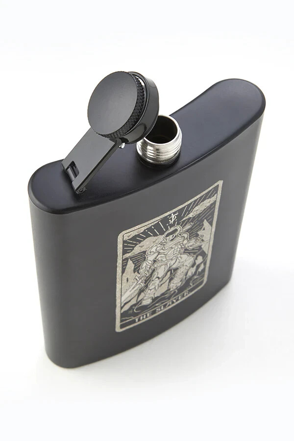 Doom Slayer Tarot Stainless Steel Black Matte Flask 8 oz Official Sold ...