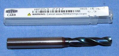 New OSG carbide Drill 6.91 mm (.2717") Dia. X 79mm (3.1102") OAL ...