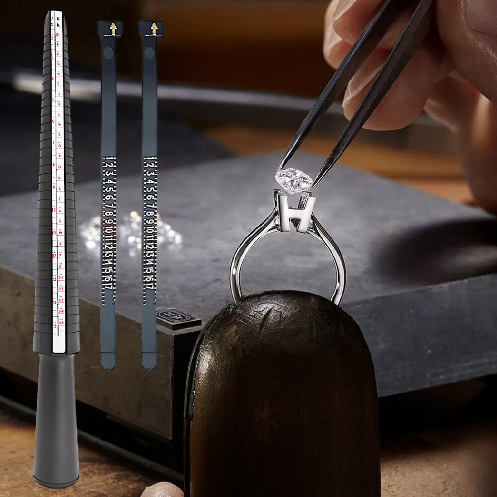 Size Guide Chart Smooth Jewelry Tool Professional Women Men Finger ...