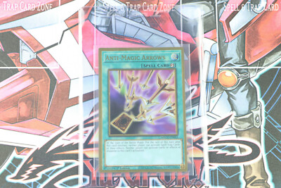 YuGiOh Spell Card Anti-Magic Arrows MAGO-EN043 1st Premium Gold Rare | eBay