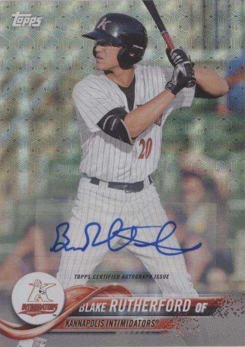 2018 Topps Pro Debut - Blake Rutherford #135 Foilfractor Autographs /1 ...