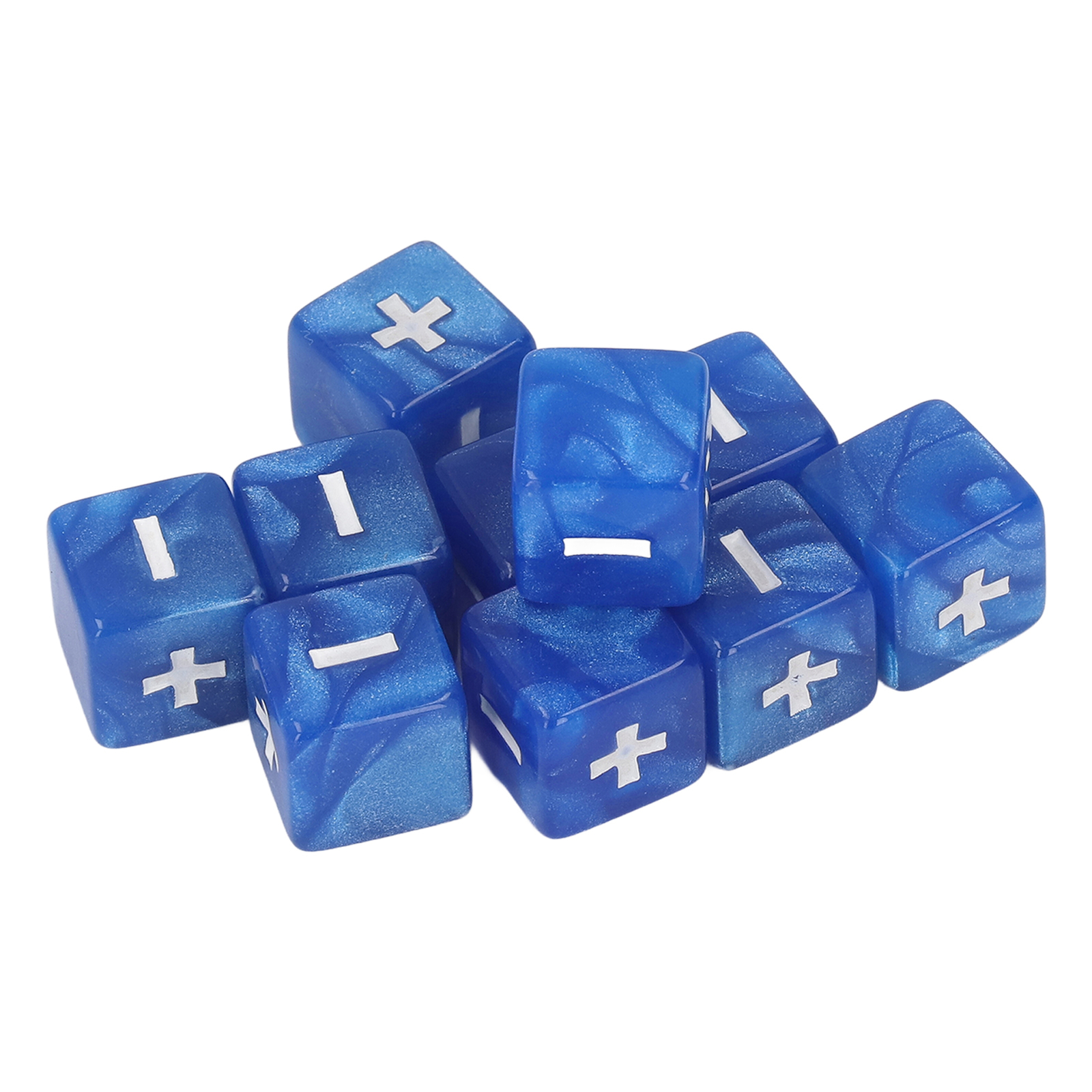 20pcs Plus Minus Sign Dice Set 16mm Math Operation Calculation Dices ...
