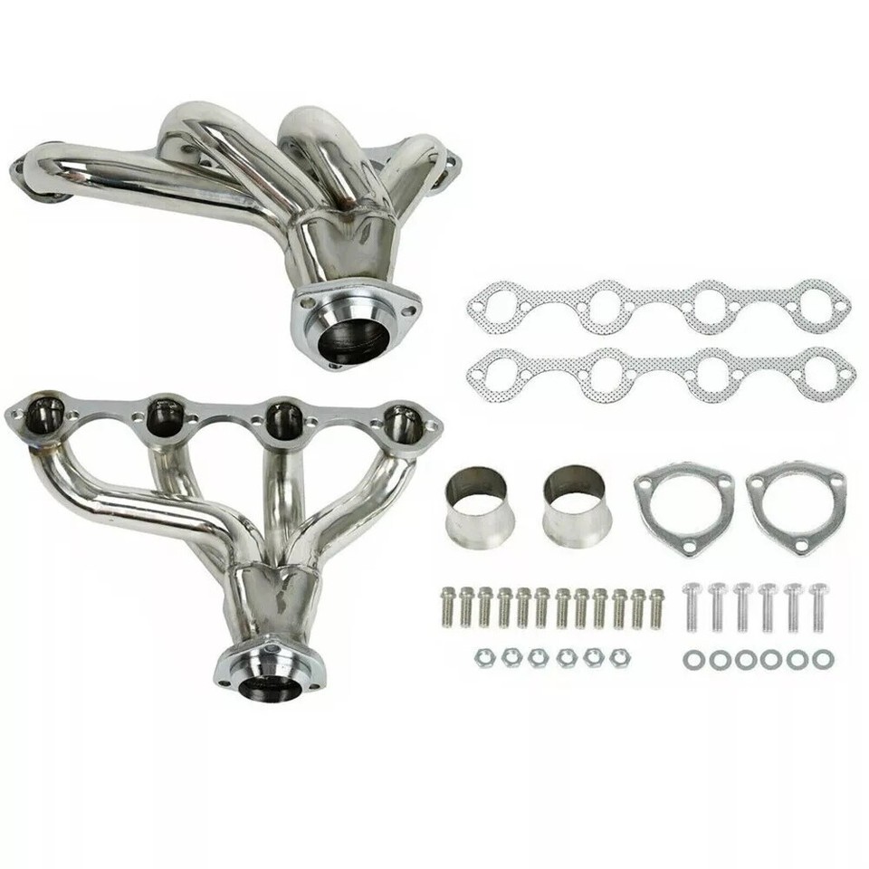 for Ford 289-302-351 V8 Stainless SBC Small Block Hugger Exhaust ...