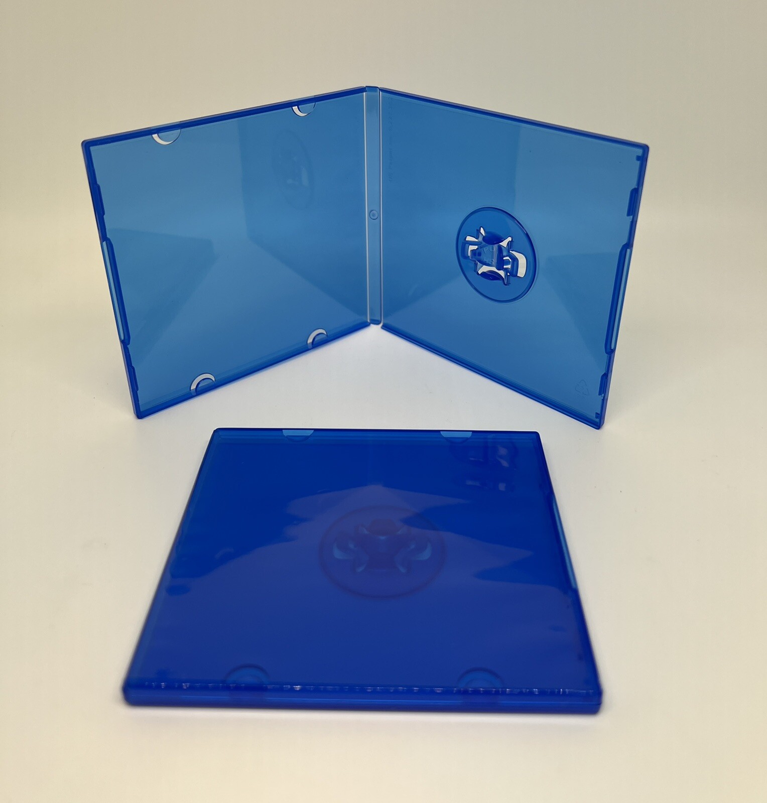 10 3.5" Mini Single Poly CD Case for 3" (8MM) Mini Disc, Sleeve, Blue ...