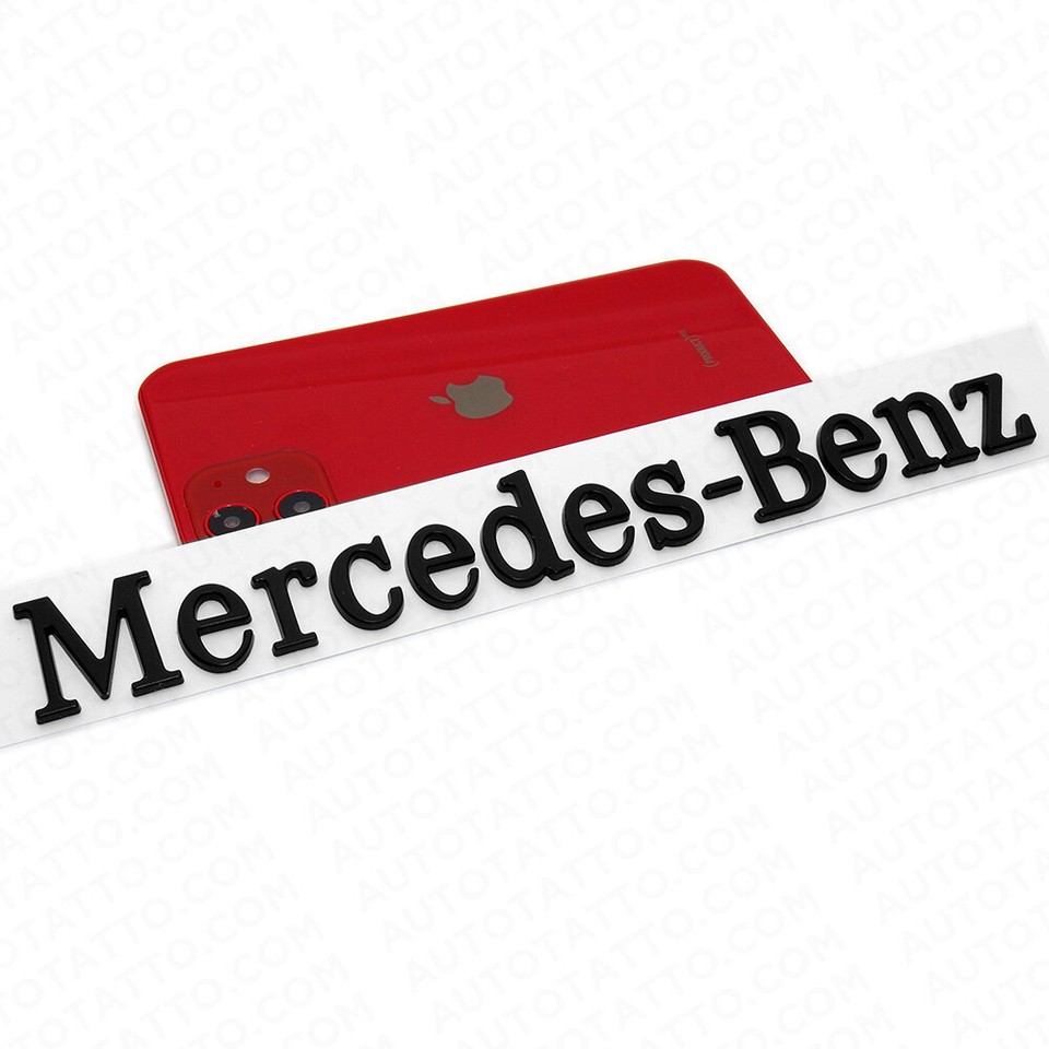 Mercedes-Benz Letter Emblem 3D Logo Nameplate Badge Decoration AMG ...