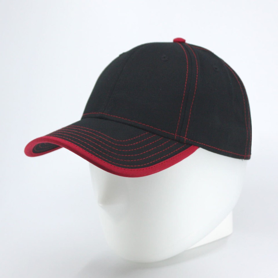 New Contrast Color Stitching Binding Trim Structured Cotton Baseball ...