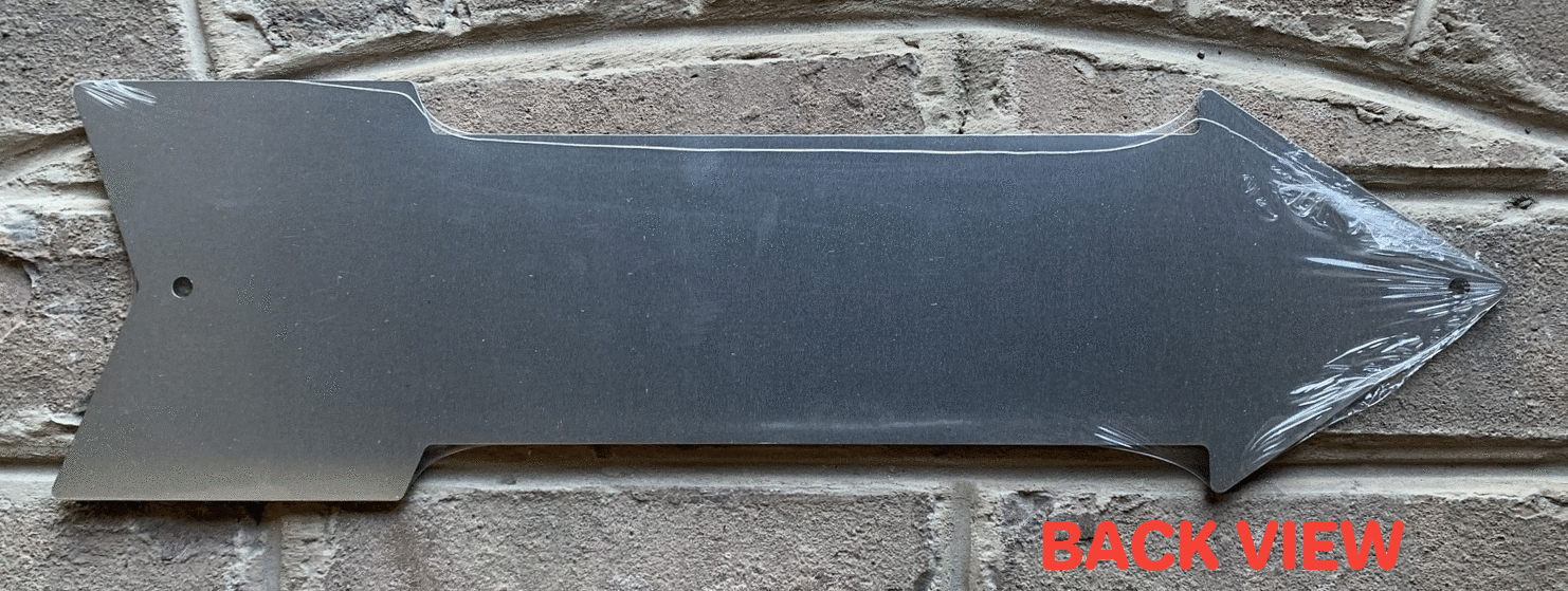 Mermaid Zone Directional Metal Arrow Sign 17" x 5" ↔ Merfolk Beach Pool ...