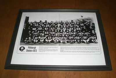 PITTSBURGH STEELERS 1973 FRAMED B&W TEAM PRINT | eBay