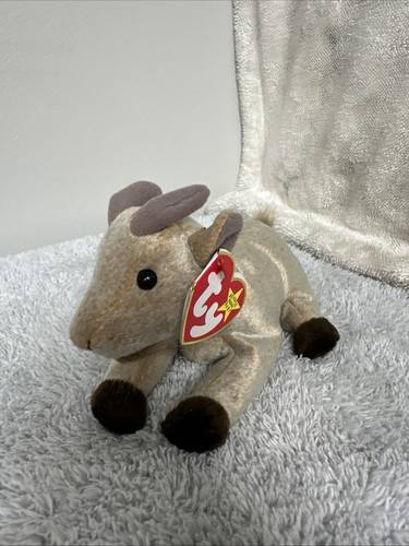 TY Beanie Babies "Goatee" 1999 Tan Gray Billy Goatee Goat | eBay