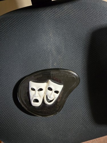 Comedy Tragedy Masks Ceramic Dish with Cover | eBay