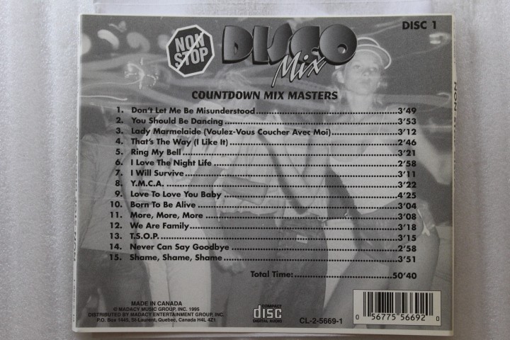 Countdown Mix Masters – Non-Stop Disco Dance Mix CD Disc 1 | eBay UK