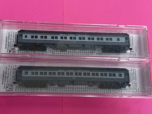 N Two Micro-Trains NEW YORK CENTRAL Parlor and Coach Passenger Cars ...