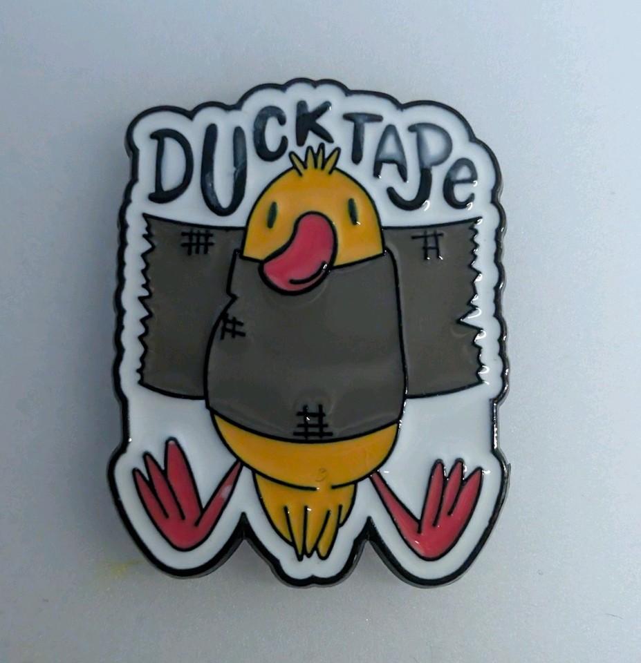 Duck Tape Enamel Pin Badge Brooch Lapel Bag Pin Gift Accessory - BNWOT ...