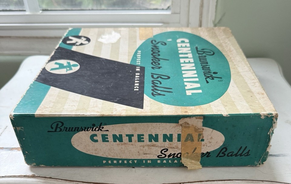 Brunswick Centennial Vintage Snooker Balls Pool Billiard Pocket Set 16 ...