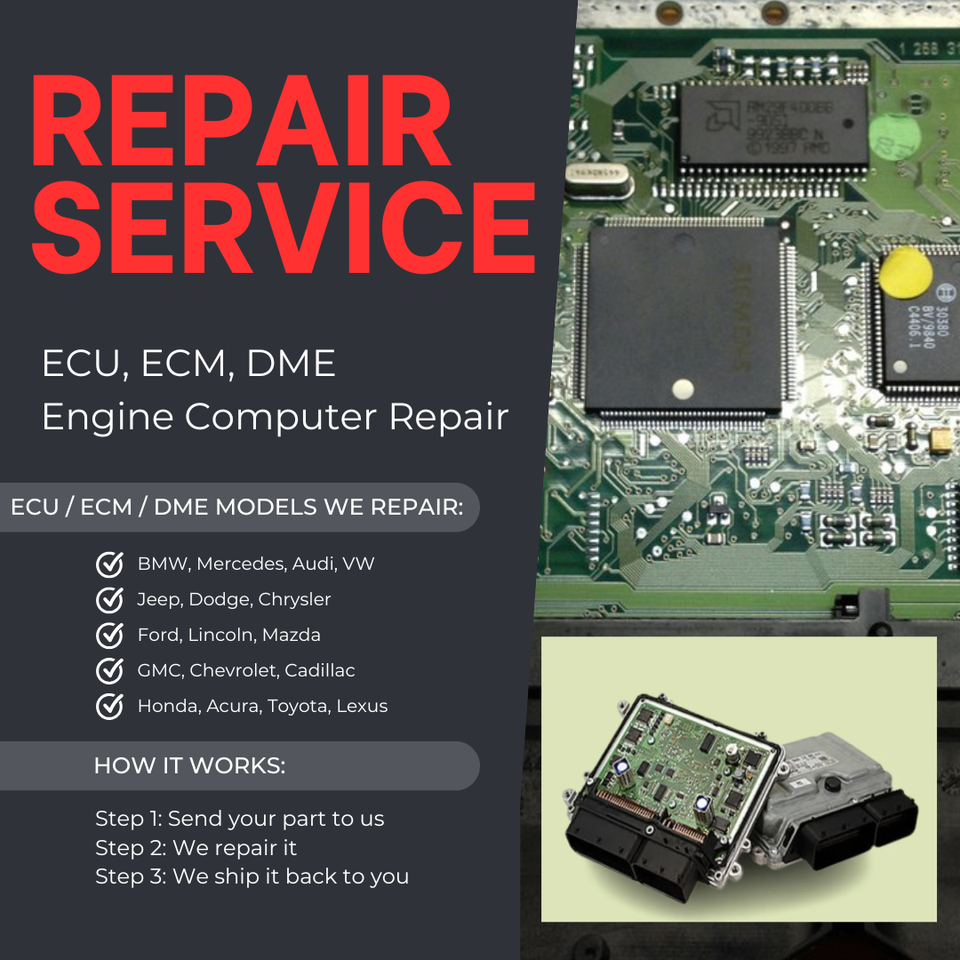 Honda Civic ECU ECM Engine Computer Acura P28 P06 P75 P30 P72 REPAIR ...