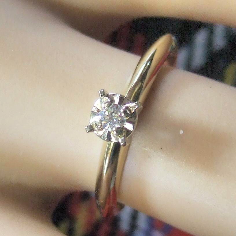 14 ct GOLD second hand diamond ring | eBay UK