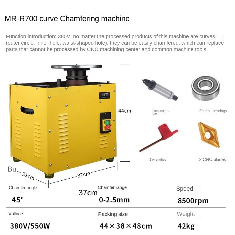 Chamfering Machine Tabletop Deburring Slope Straight Line Arc Multi-function | eBay