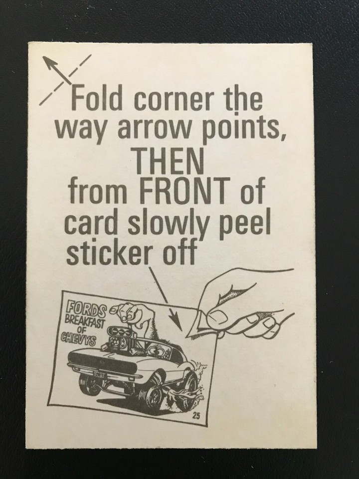 1969 ORIGINAL ODD RODS CARD #30 CHEVY KILLER by DONRUSS VERY NICE | eBay