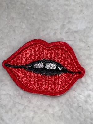 écusson patch bouche, thermocollant COUTURES | eBay