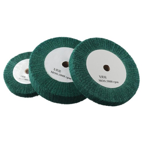 150mm / 200mm Wire Drawing Abrasive Flap Wheel Non-Woven Polishing ...