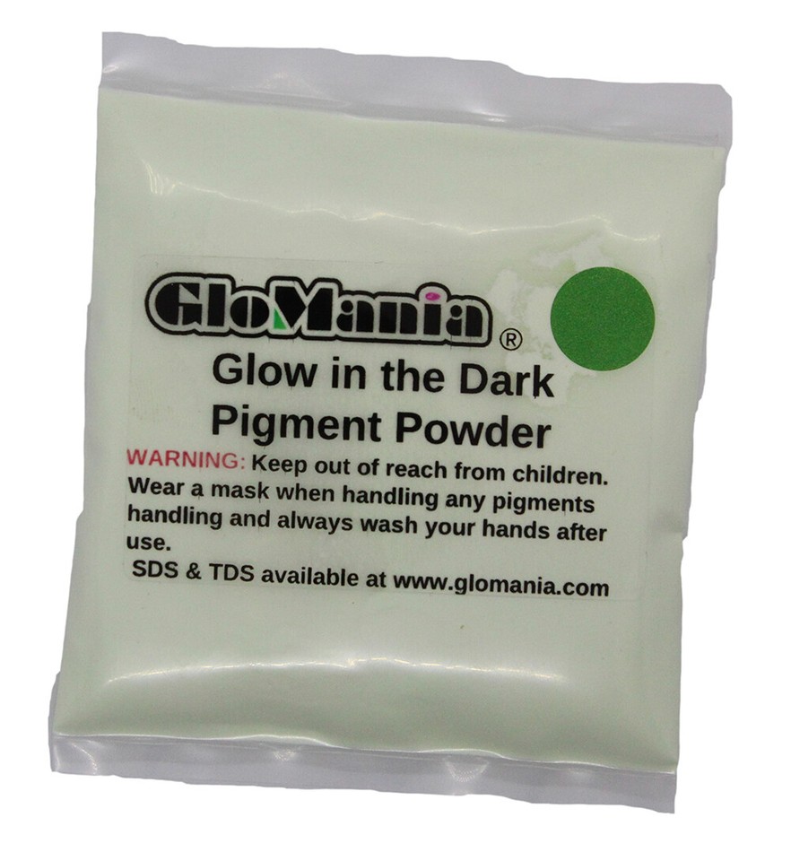 GLOW IN THE DARK Powder Pigment Slime Resin Coating Paint Fluorescent ...