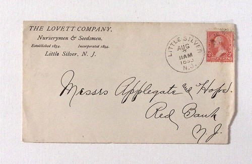 1895 The Lovett Company Nurserymen & Seedsmen Little Silver NJ ...