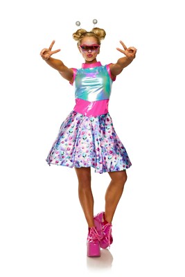Adult Space Grunge Alien Dress + Accessry Zenon Women's Halloween ...