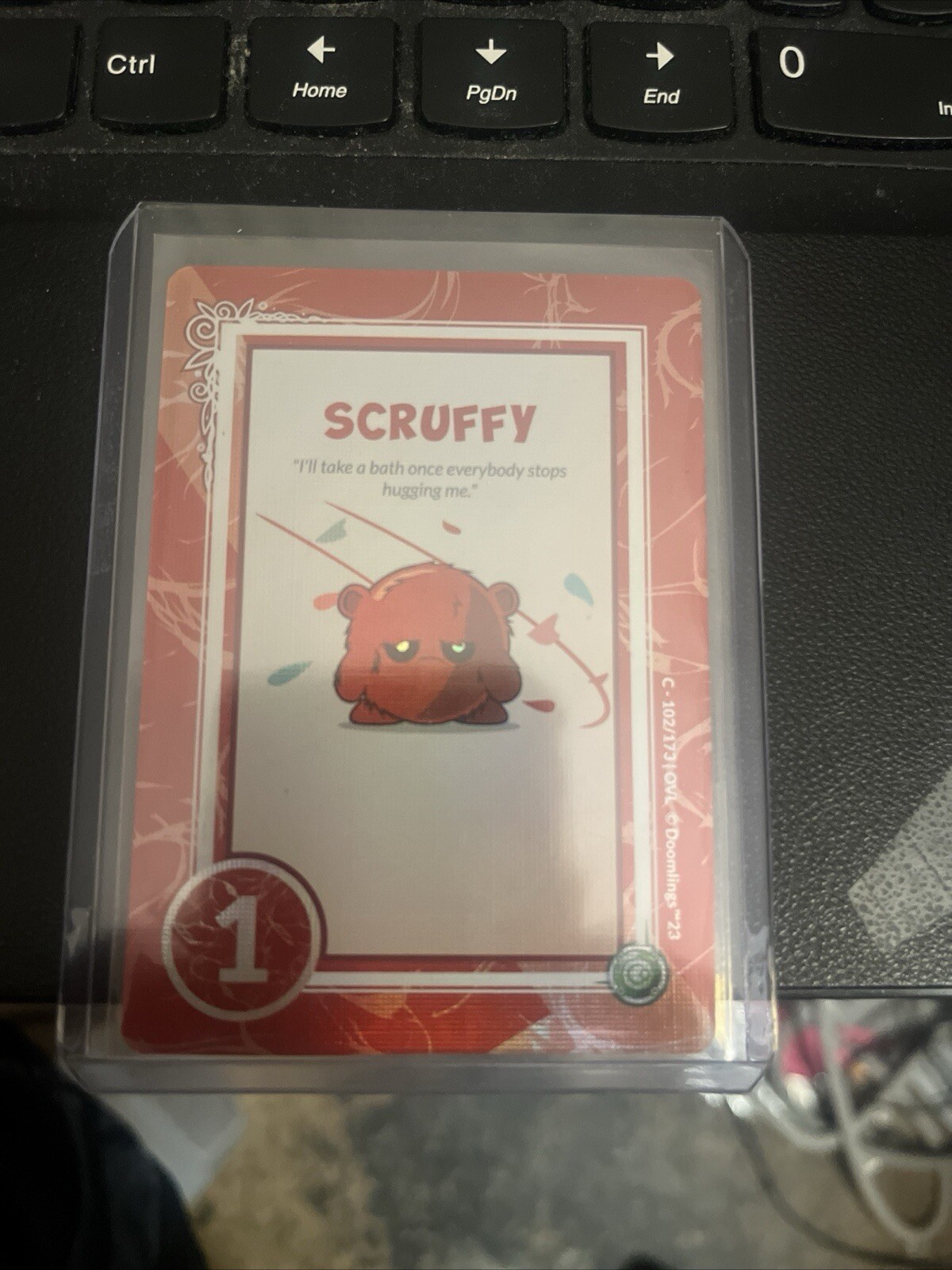 Doomlings Scruffy 102 / 173 Holo Foil Common Traits Card Overlush OVL ...