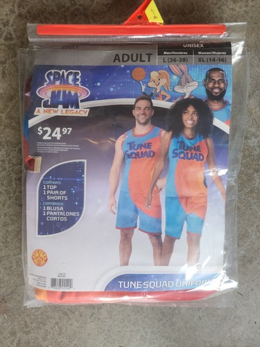 Space Jam Tune Squad Costume Adult New Halloween Cosplay Lebron James ...
