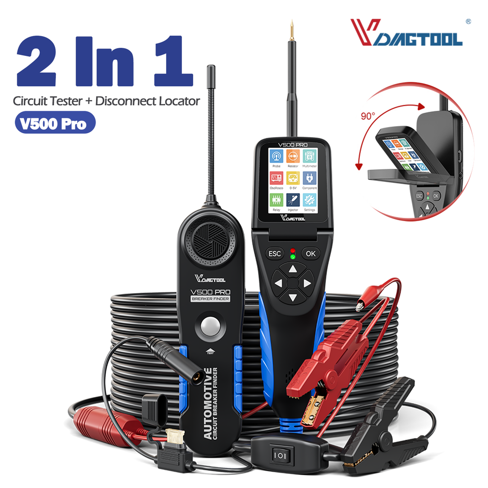 Car Circuit Tester Power Probe Fuel Injector Test Multimeter Wire Open ...