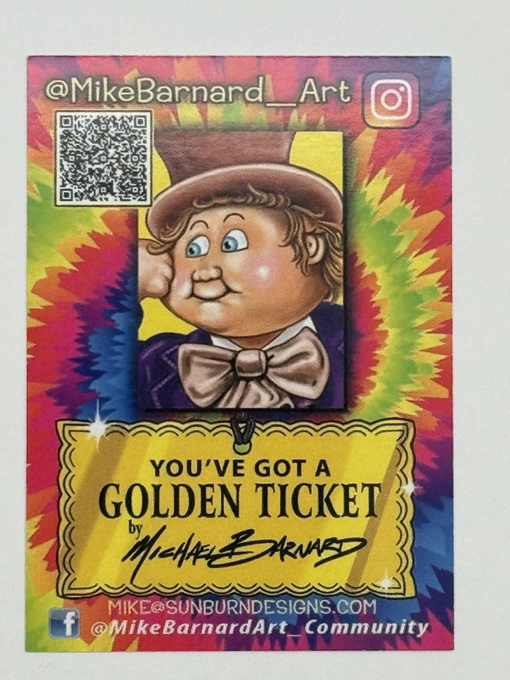 Mike Barnard Art WONDERING WILLIE Trading Card - Willy Wonka Parody ...