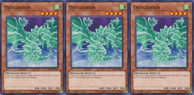 Oxygeddon LEDU-EN041 X 3 Mint 1st yugioh Common Cards | eBay