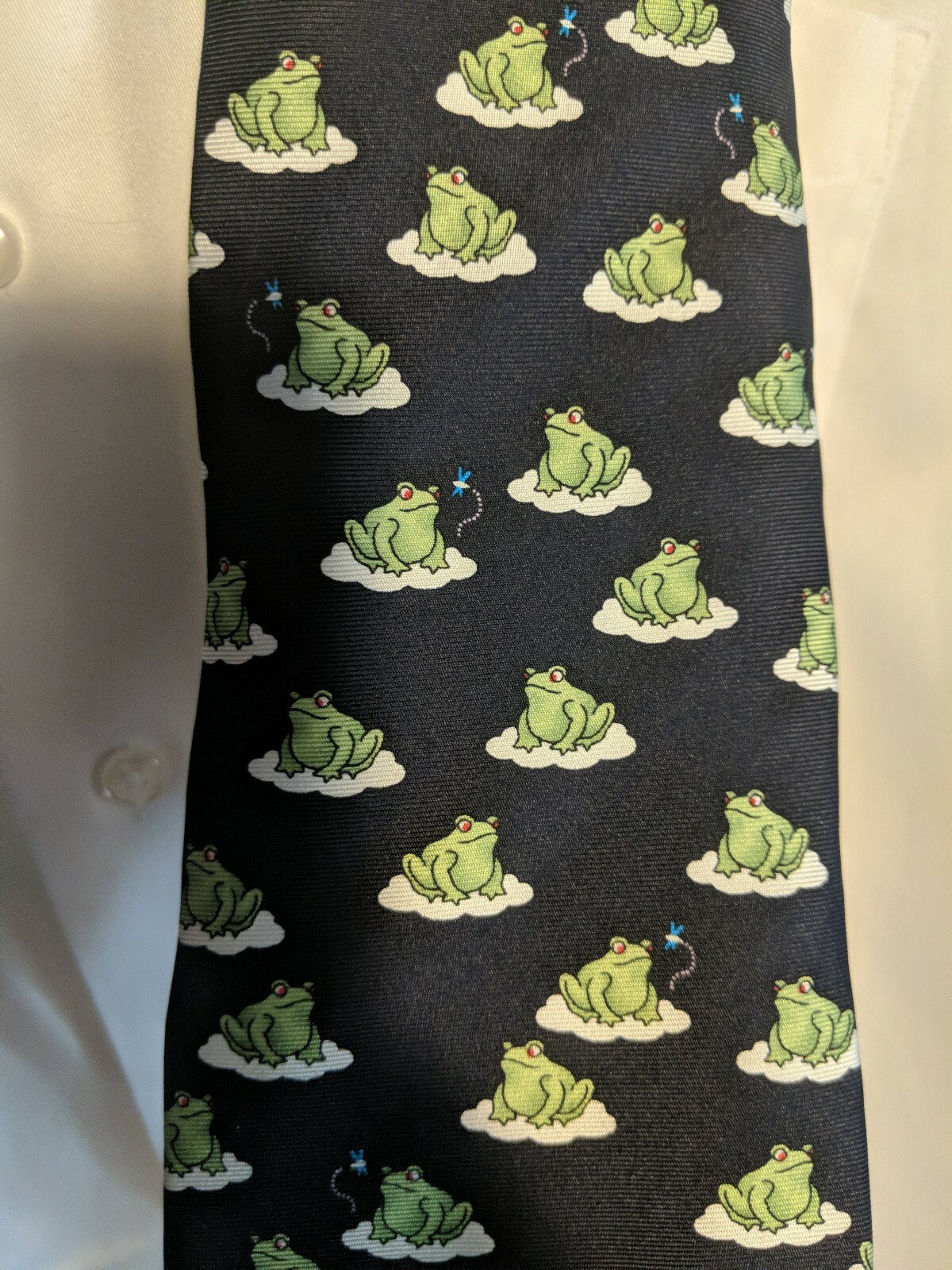 Frogs And Toads Neck Tie, "My Prince" & "Bull Frogs" by Alynn 100% Silk ...