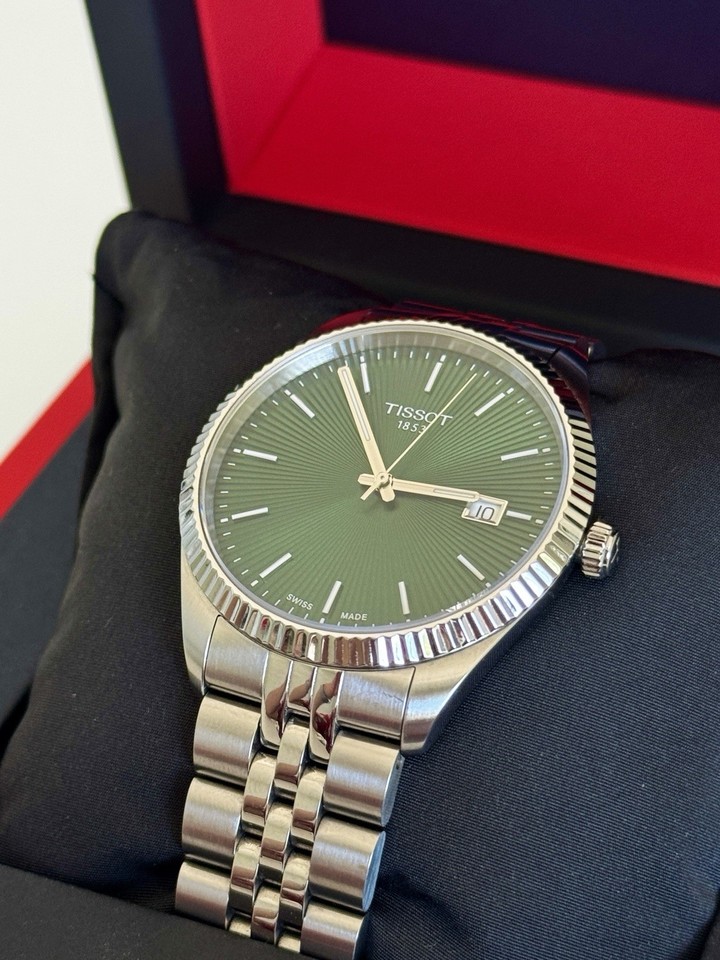 Tissot Ballade Men's Watch 40mm Green Dial Steel T1564101109100 | eBay
