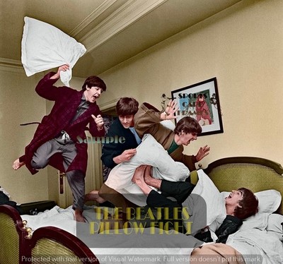 THE BEATLES 1964 "PILLOW FIGHT" PRINT FROM TYPE PHOTO (comes in 5 sizes ...