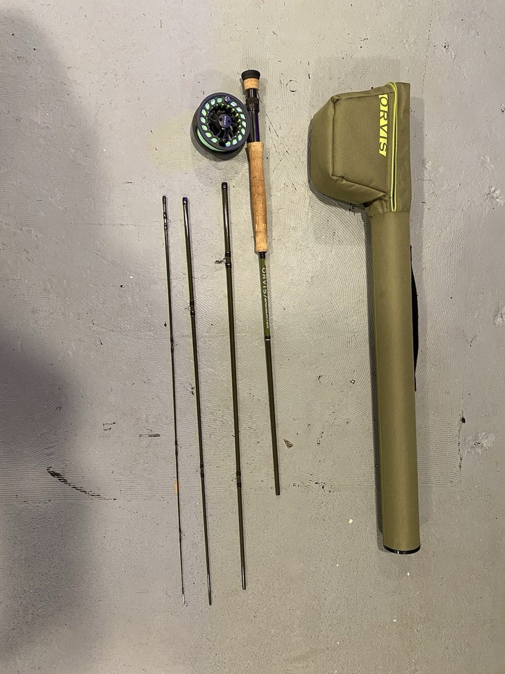 Orvis Encounter Fly Rod, Reel & Case 9', Four Piece, 6WT Very Nice | eBay