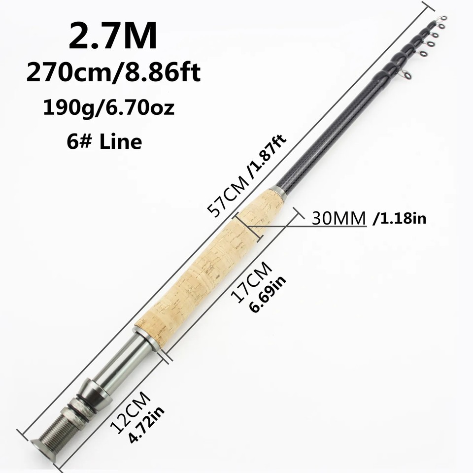 2.1M-3.0M Fly Fishing Rod Fenwick fenlite Fly Fenlite Fly Fishing cork ...