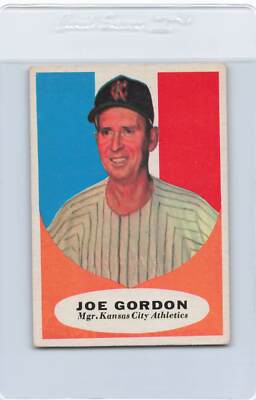 1961 Topps #224 Joe Gordon Athletics EX *10580 | eBay